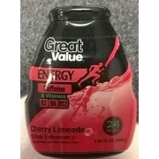 Great Value Drink Enhancer, Energy, Cherry Limeade: Calories, Nutrition ...
