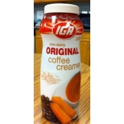 IGA Coffee Creamer, Non-Dairy, Original: Calories, Nutrition Analysis ...