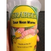 Grabeez Sour Neon Worms: Calories, Nutrition Analysis & More | Fooducate