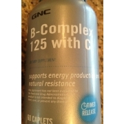GNC Tablets, B-Comlex 125 With C: Calories, Nutrition Analysis & More ...