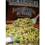 Riceland Rice 'N Easy Mix Rice Mix,Long Grain & Wild Flavored: Calories ...