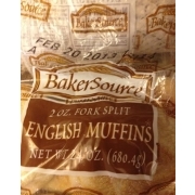 Baker Source English Muffins: Calories, Nutrition Analysis & More ...