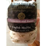 Wolferman's English Muffins, Cinnamon and Raisin: Calories, Nutrition ...