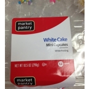Market Pantry Cupcakes, Mini, White Cake: Calories, Nutrition Analysis ...
