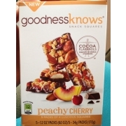 Goodness Knows Peachy Cherry Snack Squares: Calories, Nutrition ...