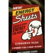 Sheets Energy Strips, Cinnamon Rush: Calories, Nutrition Analysis ...