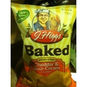 J.Higgs Potato Crisps, Baked, Cheddar & Sour Cream: Calories, Nutrition ...