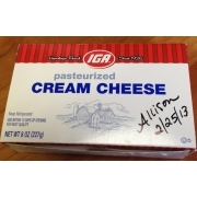 Iga Pasteurized Cream Cheese: Calories, Nutrition Analysis & More ...
