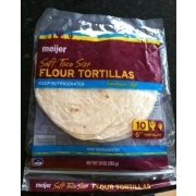 Meijer Soft Taco Size Flour Tortillas: Calories, Nutrition Analysis ...
