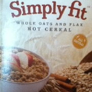 User added: Simply fit whole oats and flax hot cereal: Calories ...