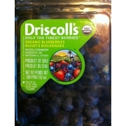 Driscoll's Organic Blueberries: Calories, Nutrition Analysis & More ...