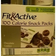 Fit & Active Snacks 100 Calorie Snack Packs, Chocolate Cookies ...