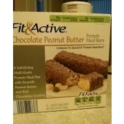 Fit & Active Protein Meal Bars, Chocolate Peanut Butter: Calories ...