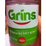 Grins Drink, Flavored, Strawberry, Kiwi, Vitamin Fortified: Calories ...