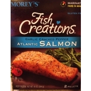 Morey's Fish Creations Fillets, Salmon, Atlantic, Garlic Cracked Pepper ...