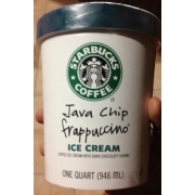 Starbucks Coffee Java Chip Frappuccino Ice Cream: Calories, Nutrition ...