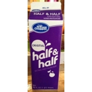 Price Chopper Original Half & Half Ultra Pasteurized Milk: Calories ...