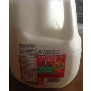 Cloverland Farms Dairy Vitamin D Milk: Calories, Nutrition Analysis ...