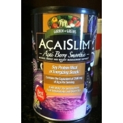 Acai Slim Smoothie, Acai Berry, Soy Protein Meal: Calories, Nutrition ...