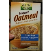 Village Farm Instant Oatmeal Made With Whole Grain Oat Cereal Variety ...