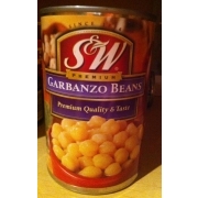 S & W Beans, Garbanzo: Calories, Nutrition Analysis & More | Fooducate