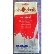 Meijer Original Almond Milk: Calories, Nutrition Analysis & More ...