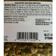 Amport Foods Roasted Salted Pepitas: Calories, Nutrition Analysis ...