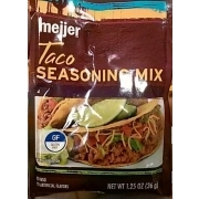 Meijer Taco Seasoning Mix: Calories, Nutrition Analysis & More | Fooducate