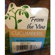 Sunset Mini Cucumbers: Calories, Nutrition Analysis & More | Fooducate