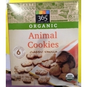 365 Everyday Value Organic Classic Vanilla Animal Cookies: Calories ...