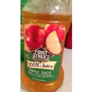 First Street 100% Juice Apple Juice: Calories, Nutrition Analysis ...