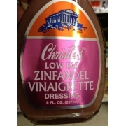 Christie's Low Fat Zinfandel Vinaigrette Dressing: Calories, Nutrition ...