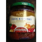 Meijer Naturals Thick And Chunky, All Natural Salsa, Mild: Calories ...