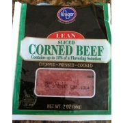 Kroger Corned Beef, Lean, Sliced: Calories, Nutrition Analysis & More ...