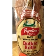 Fantini Bakery 100% Whole Wheat Bulkie Rolls: Calories, Nutrition ...