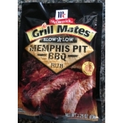 Slow & Low Rubs Grill Mates Rub, Memphis Pit BBQ: Calories, Nutrition ...