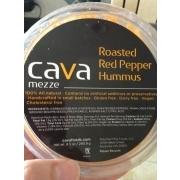 Cava Mezze Roasted Red Pepper Hummus: Calories, Nutrition Analysis ...