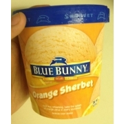 Blue Bunny Orange Sherbet: Calories, Nutrition Analysis & More | Fooducate