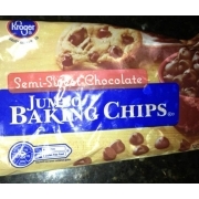 Kroger Jambo Baking Chips, Semi Sweet Chocolate: Calories, Nutrition ...