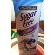 Best Choice Sugar Free Drink Mix, Grape Flavored: Calories, Nutrition ...