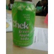 Chek Green Apple Soda: Calories, Nutrition Analysis & More | Fooducate
