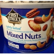 First Street Mixed Nuts, Lightly Salted: Calories, Nutrition Analysis ...