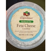 Taste of Inspirations Reduced Fat Feta Cheese Crumbled: Calories ...