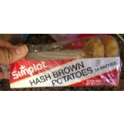Simplot Hash Brown Potatoes, Patties: Calories, Nutrition Analysis ...