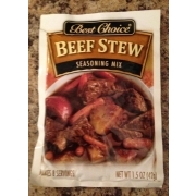 Best Choice Beef Stew Seasoning Mix: Calories, Nutrition Analysis ...