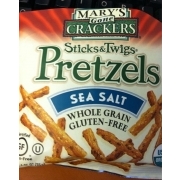 Mary's Gone Crackers Sticks And Twigs Pretzels, Sea Salt: Calories ...