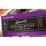 Schroeder Gourmet Unsalted Butter, Grade Aa, Sweet Cream Butter ...