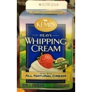 Kemps Heavy Whipping Cream, Made With All Natural Cheese: Calories ...