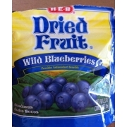 H-E-B Dried Fruit, Wild Blueberries: Calories, Nutrition Analysis ...