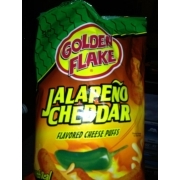 Golden Flake Jalapeno Cheddar Flavored Cheese Puffs: Calories ...